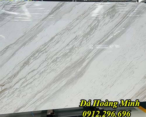 Đá Marble Trắng Vân Mây (Đá Volakas) - Giá Đá Marble Trắng Tự Nhiên