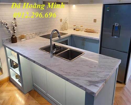 Đá Marble Trắng Vân Mây (Đá Volakas) - Giá Đá Marble Trắng Tự Nhiên